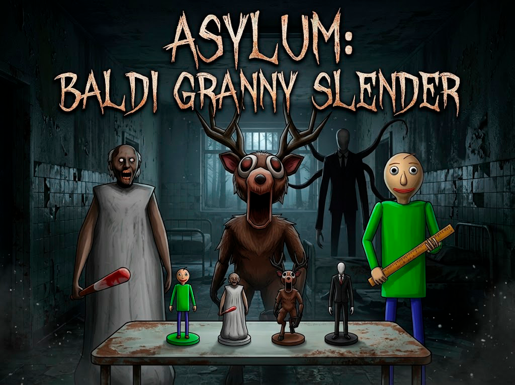 Asylum: Baldi Granny Slender — играй безплатно онлайн в SGameS