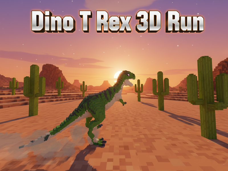 Dino T Rex 3D Run 🕹️ Играйте онлайн в SGameS
